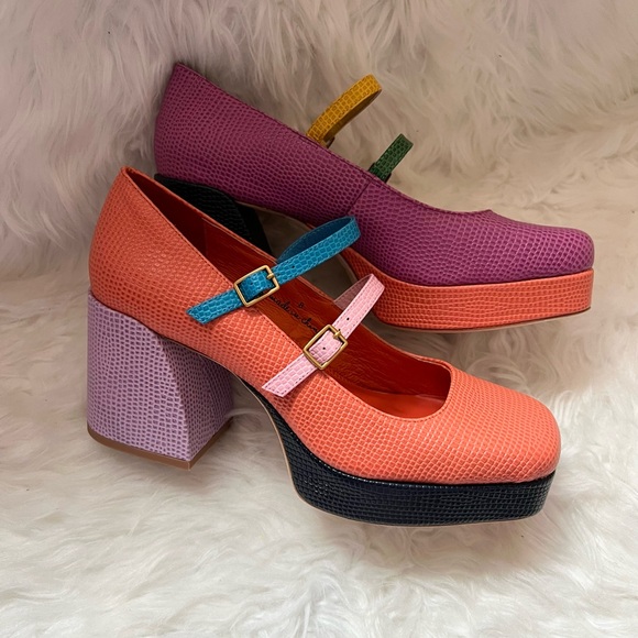 Charlotte Stone | Shoes | New Charlotte Stone Bizzy Chunky Colorblock ...
